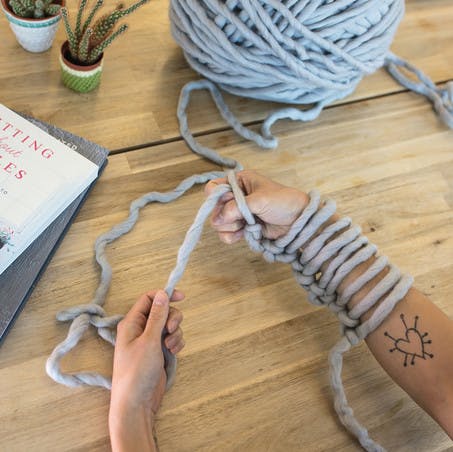 Step-by-Step Guide to Arm Knitting | LoveCrafts