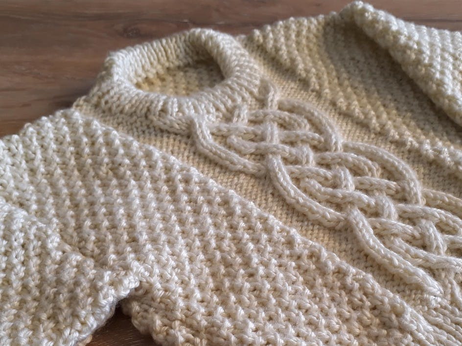 Top 5 free Aran jumper knitting patterns for women | LoveCrafts