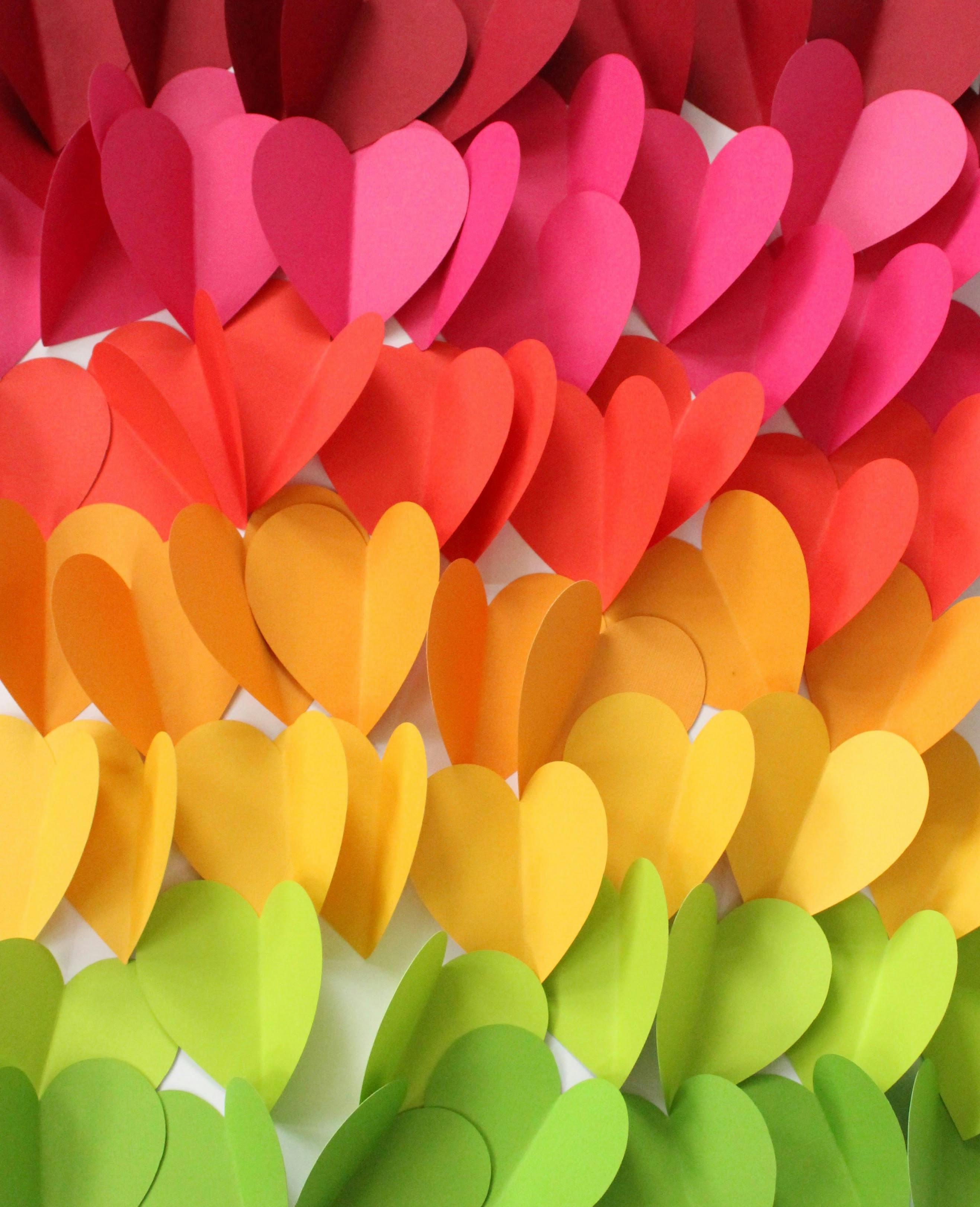 Fall head over heels for this 3D heart back drop | LoveCrafts