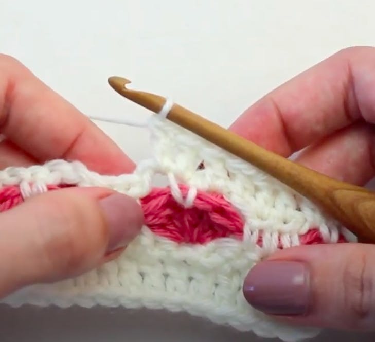 Learn how to crochet the heart stitch | LoveCrafts