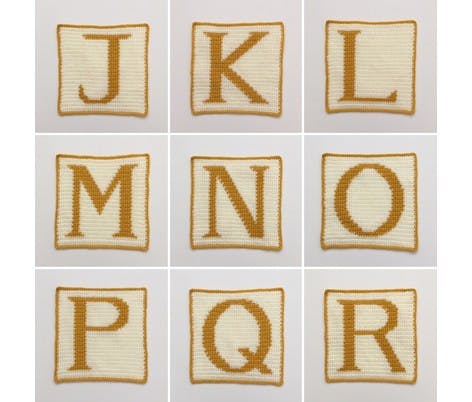 Learn how to crochet intarsia Alphabet Cushions with Chloe Bailey ...
