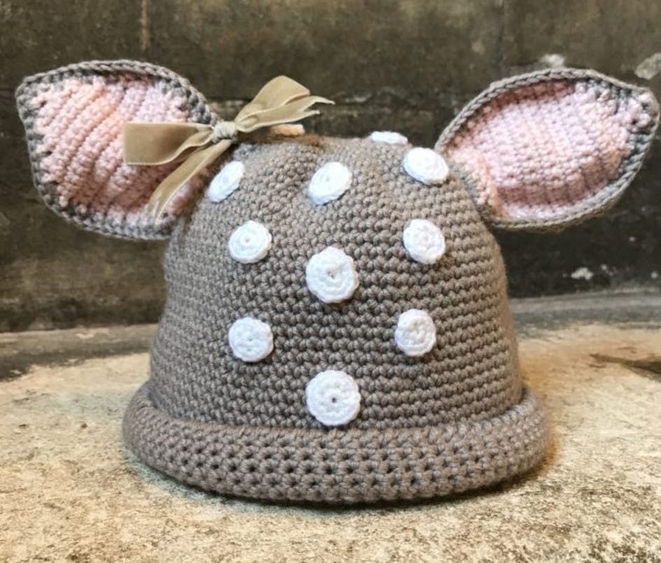 Oh Deer! Crochet a baby deer hat | LoveCrafts
