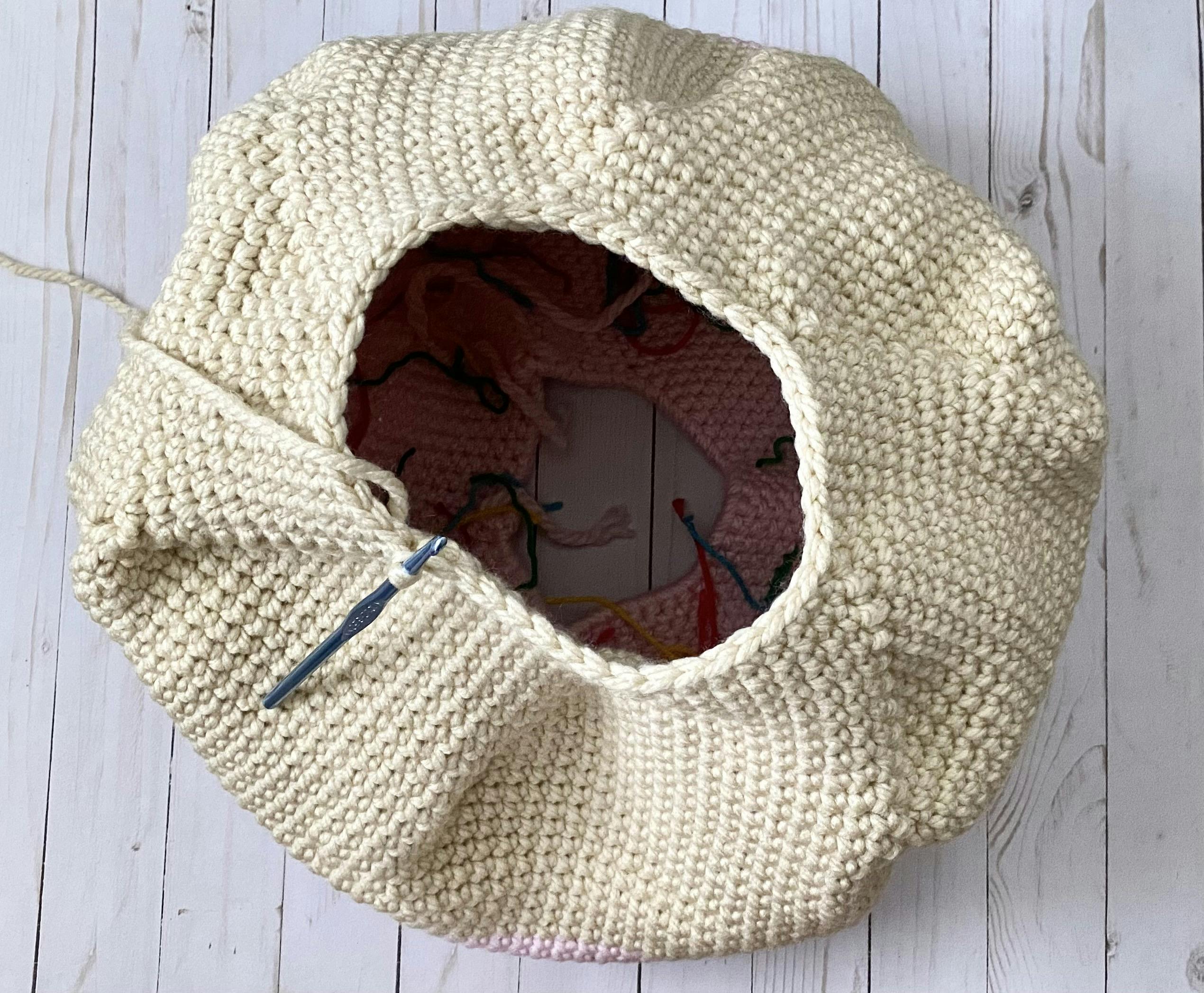 Crochet Donut Cushion Tutorial | LoveCrafts
