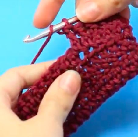 How to front post treble stitch (fptr) | LoveCrafts