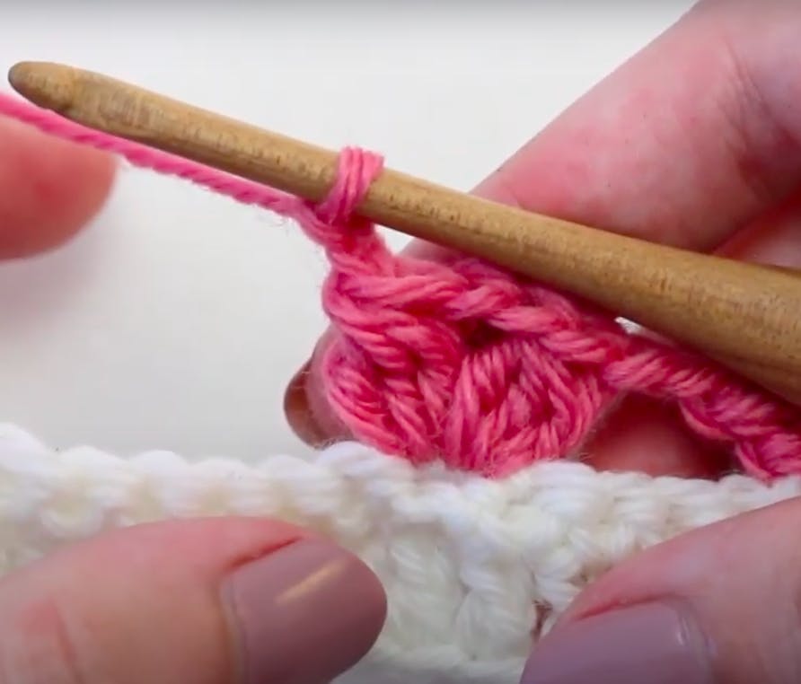 Learn how to crochet the heart stitch | LoveCrafts