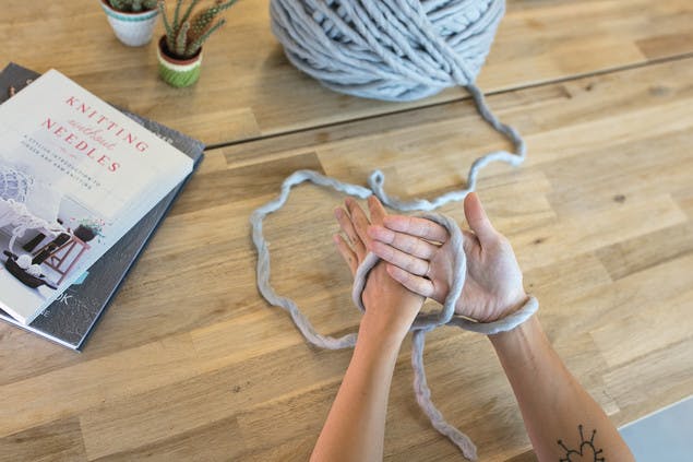 Step-by-Step Guide to Arm Knitting | LoveCrafts