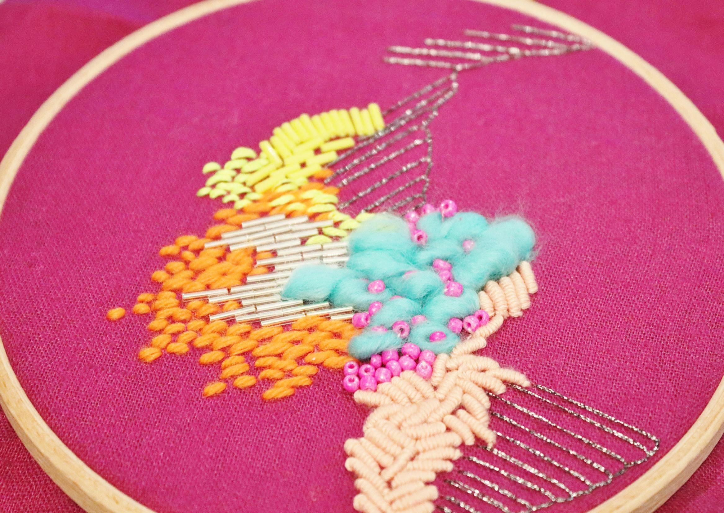 Relax, and stitch a mindful embroidery piece | LoveCrafts