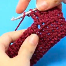 How to front post treble stitch (fptr) | LoveCrafts