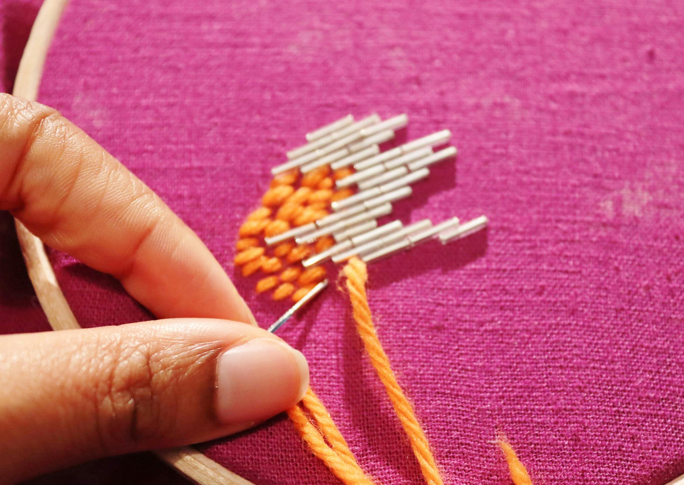 Relax, and stitch a mindful embroidery piece | LoveCrafts
