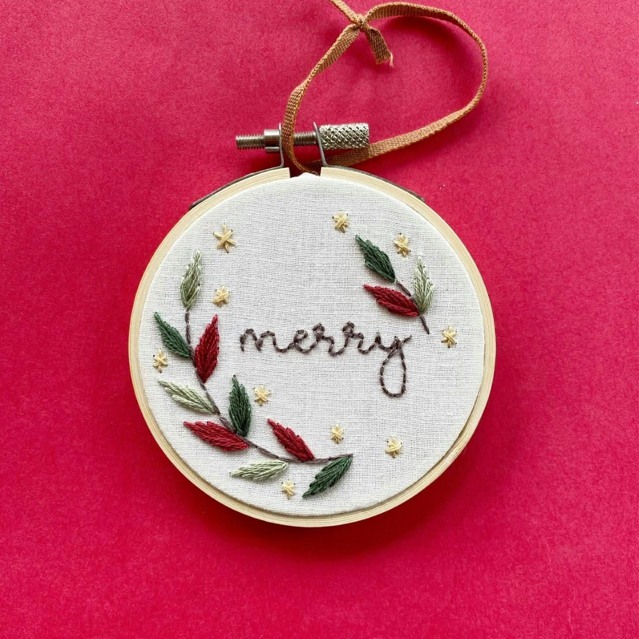 Easy Christmas ornament embroidery tutorial | LoveCrafts