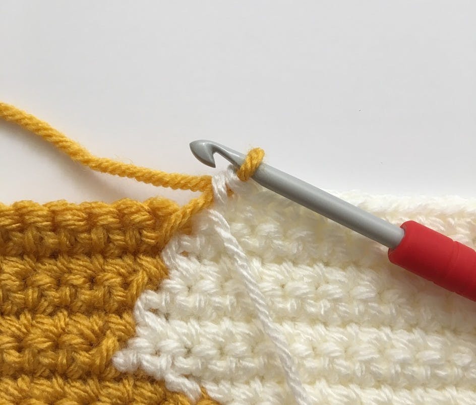 Learn how to crochet intarsia Alphabet Cushions with Chloe Bailey ...